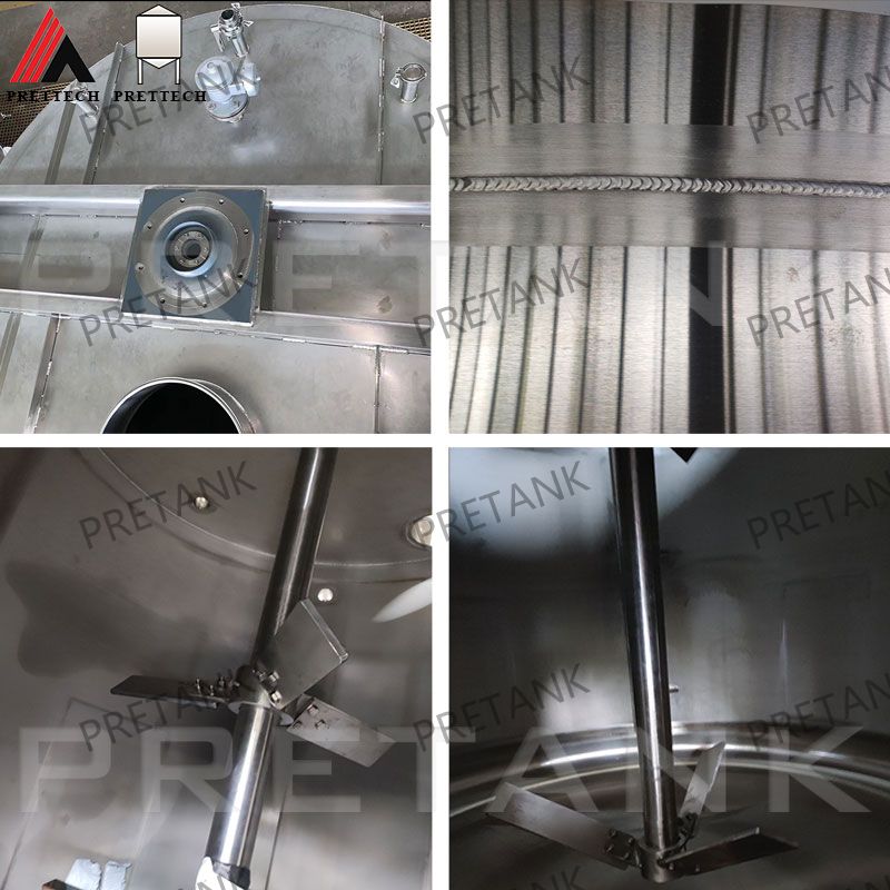 Double jacket Stainless steel Daily Use Chemical Mixing Tank Manufacture